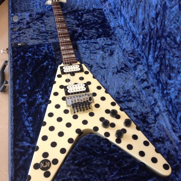GMW custom shop Randy Rhoads Polka Dot and Reversed Polka dot flying V ...